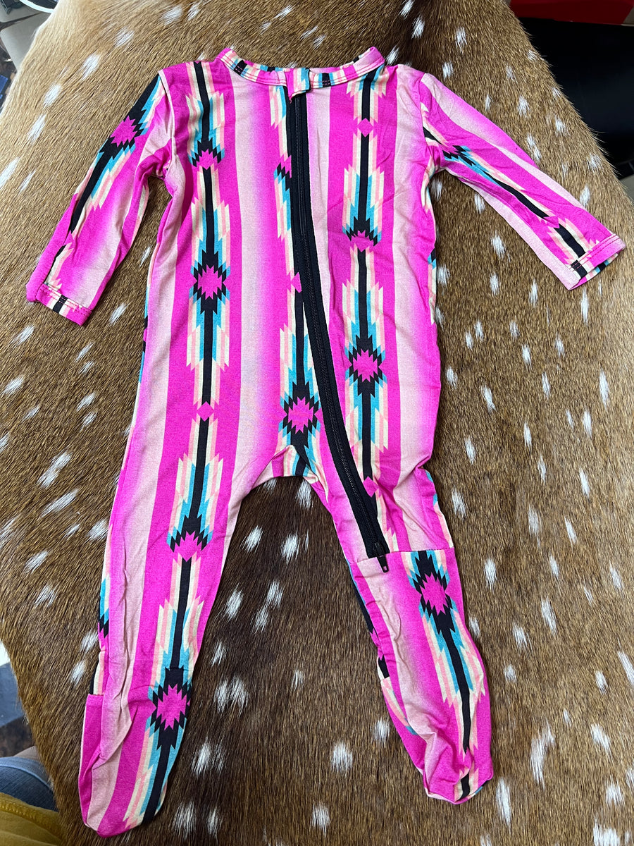 Buckaroo Barbie Footed Onesie – Rustic Cactus Family Western Boutique