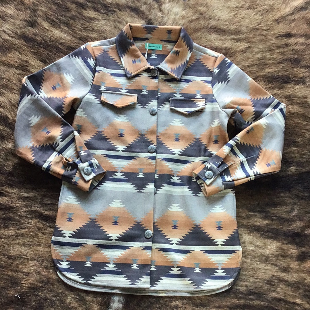 Brown Aztec jacket – Rustic Cactus Family Western Boutique