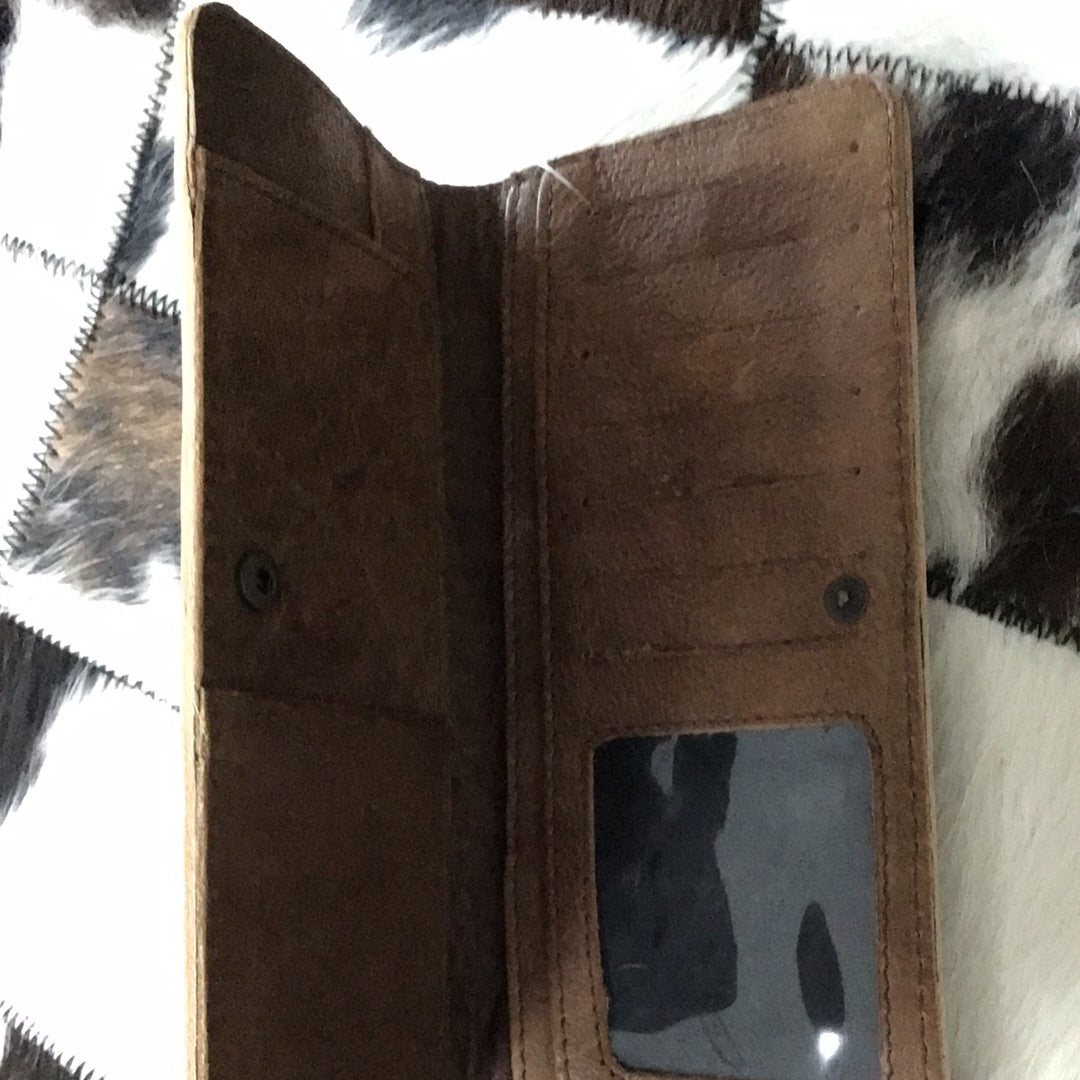 American Darling Wallet -Red Tooled Leather – Rustic Cactus Family ...